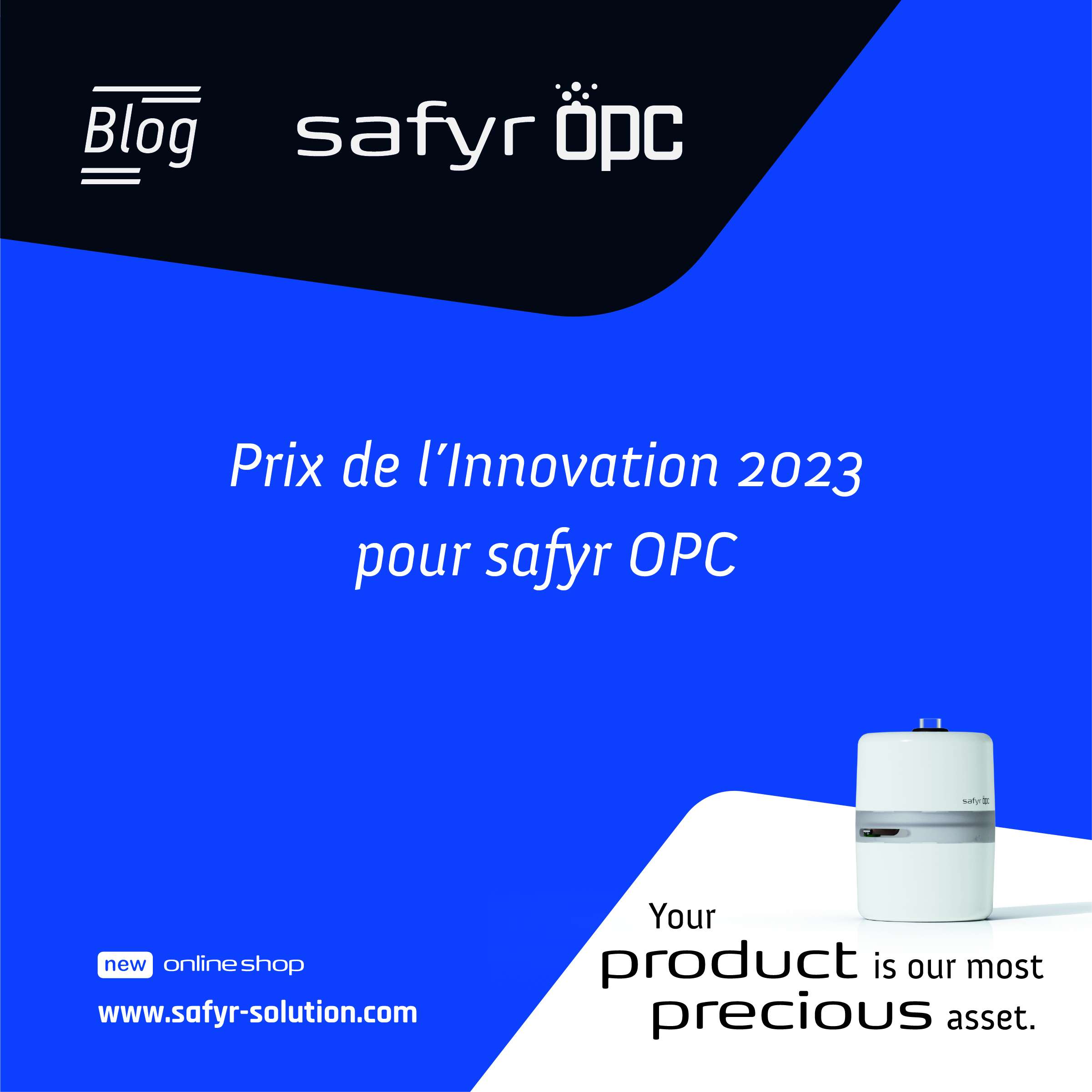 Prix de l'Innovation 2023 pour le compteur particulaire safyr OPC